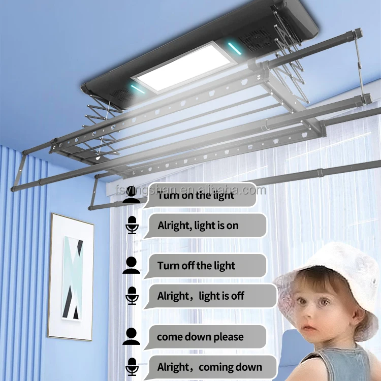 Luxury Smart Home Indoor Space Balcony Ceiling Automated Electric ...