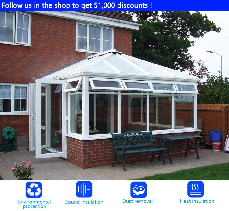 Prefab Curved House Extension Veranda Metal Frame Conservatory Custom ...