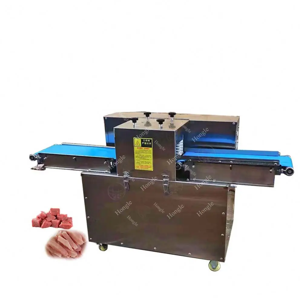 Commercial Automatic Chicken Meat Cutting Machine Beef Fresh Meat Dicer ...
