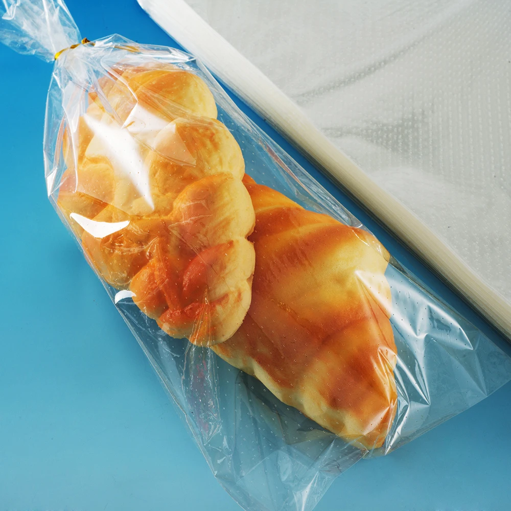 Transparent Plastic Pe Micro Perforated Biodegradable Plastic Opp Bread ...