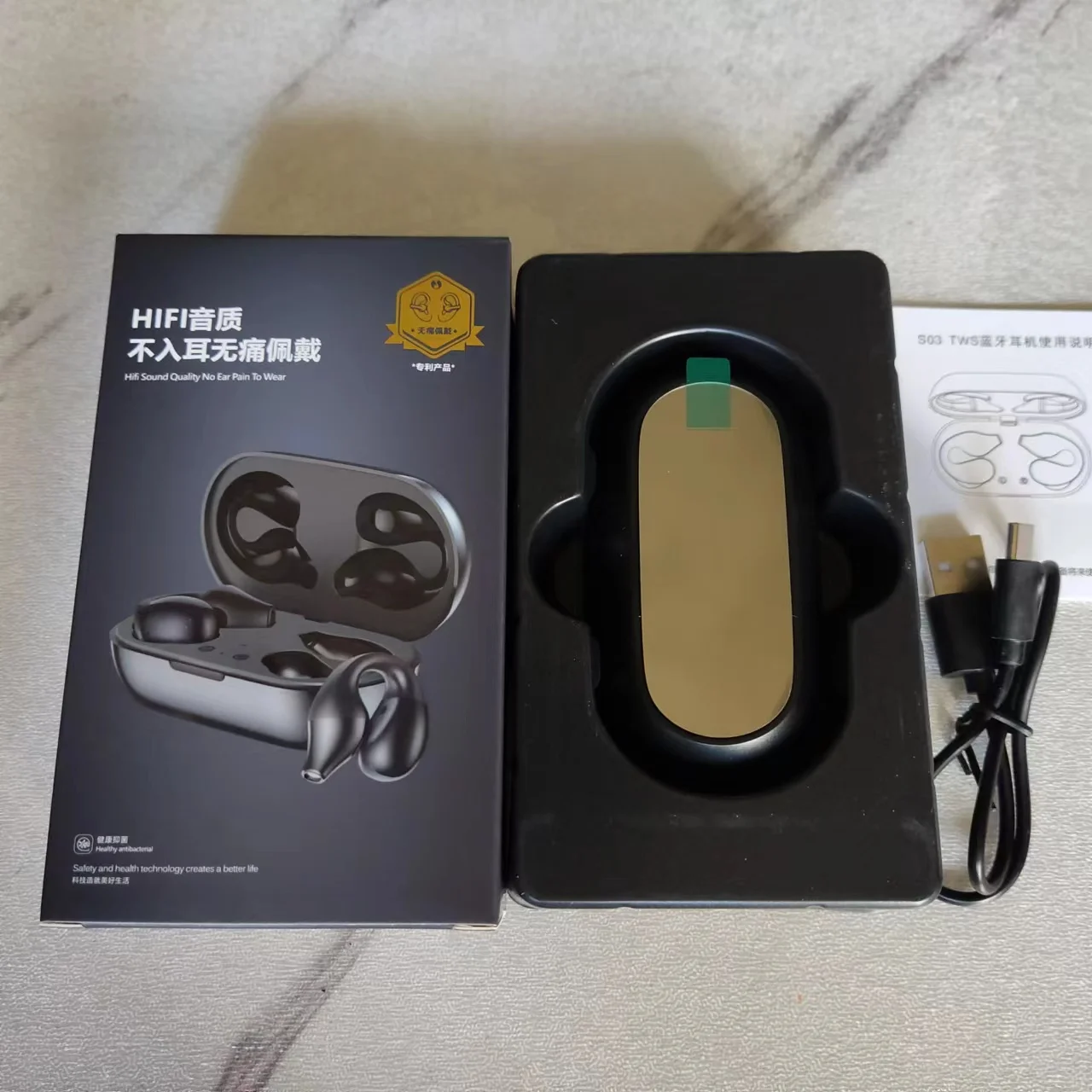 2022 New Released S03 Tws Earbuds With Charging Case Mini Bt 5.2 ...