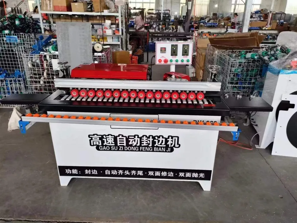 Wood Gluing Edge Banding Machine For Office Furniture Cabinet Doors ...