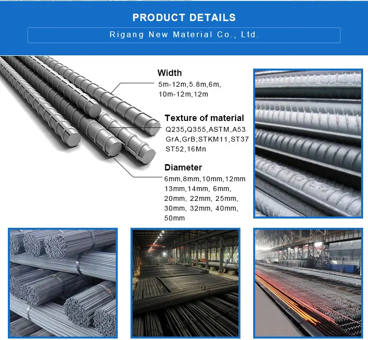 Standard 12mm Deformed Steel Bar Ca50 Iron Steel Rebars For ...