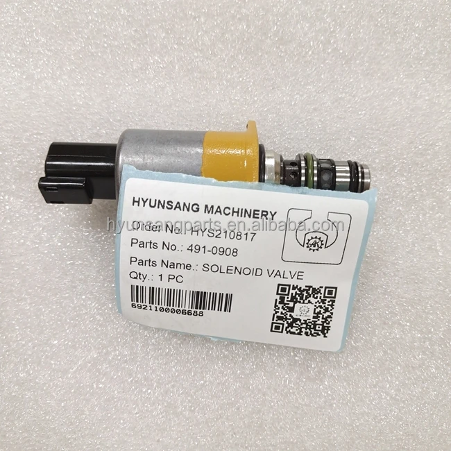 Hyunsang挖掘机零件电磁阀491-0908 4910908 4859231 485-9231，用于E110B E300 E311B ...