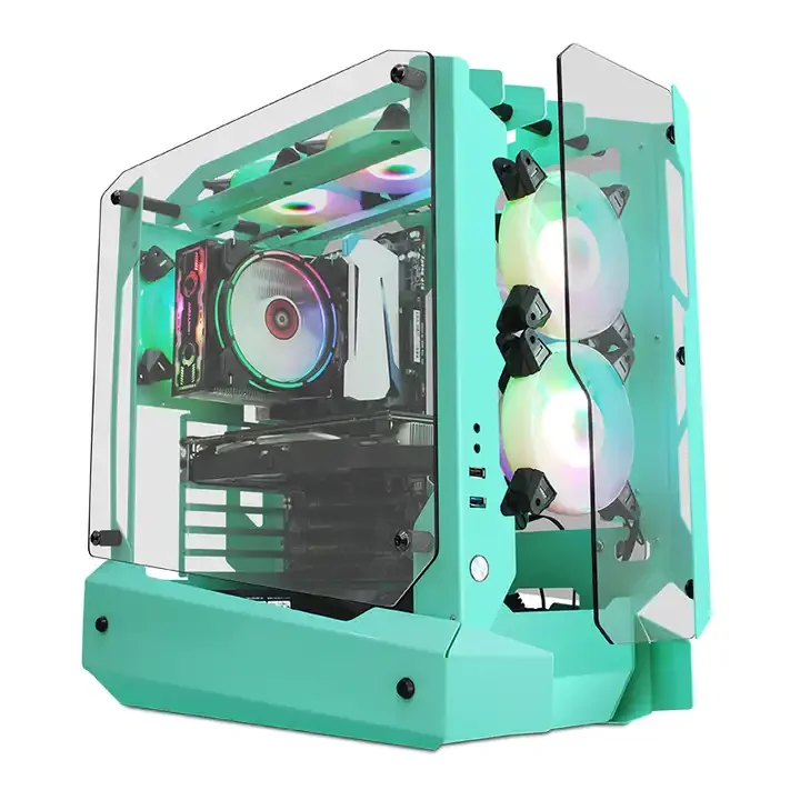 Christmas Customize Logo ATX PC Case Gaming Desktop Computer Cases ...