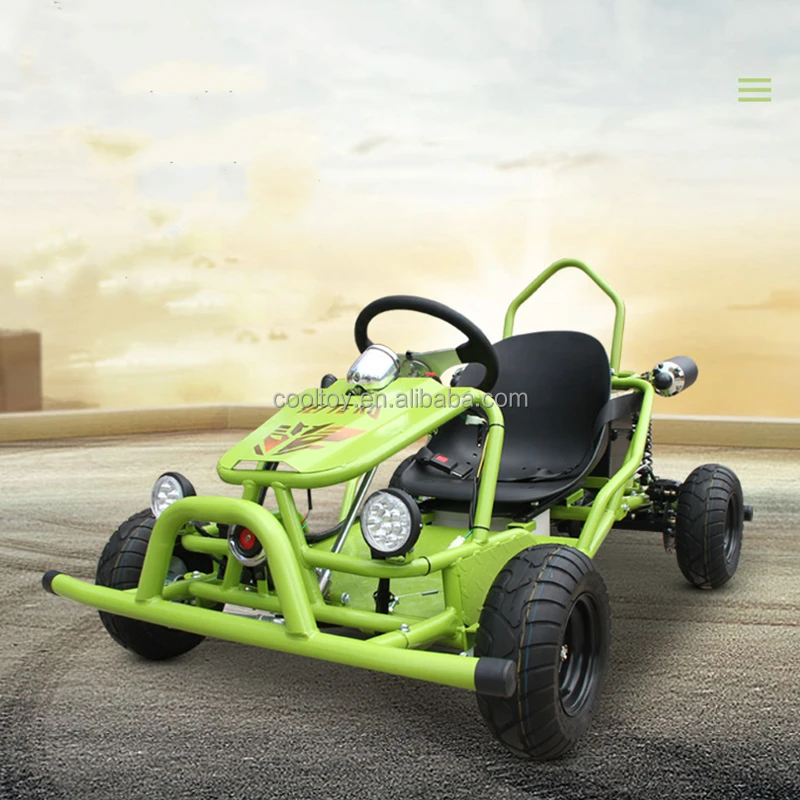 Cheap 48V 500W Electric Double Seats Go Karts for Kids and Adults