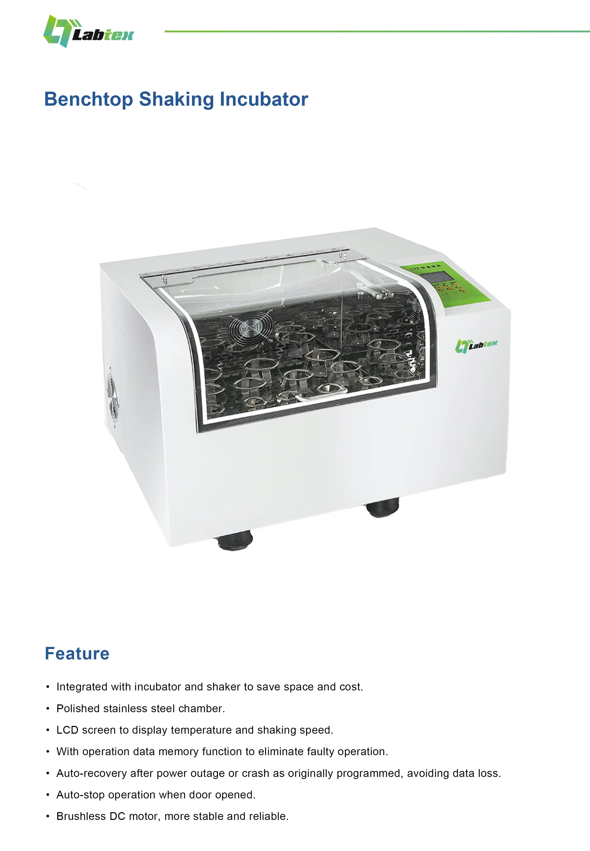 Labtex Benchtop Shaking Incubator - Precision & Versatility