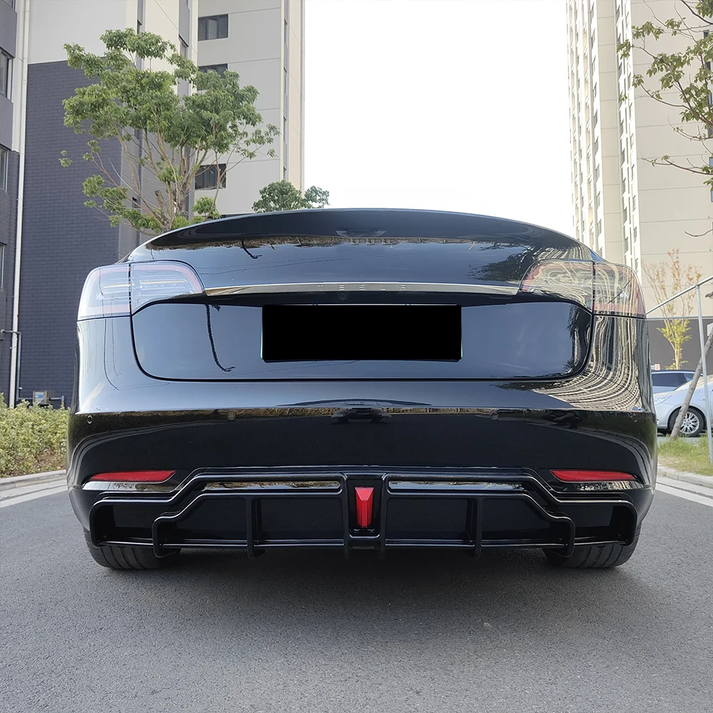 High Quality Abs Rear Diffuser Rear Lip Car Rear Spoiler Car Bumper Lip ...