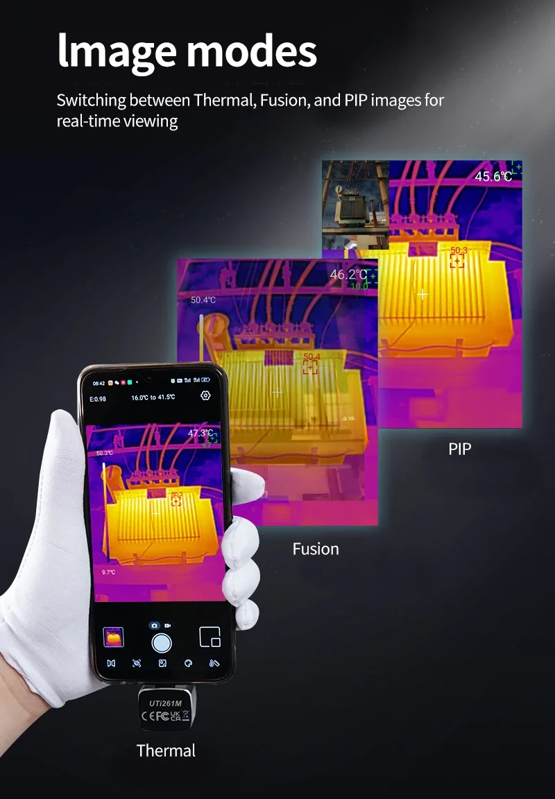 Uni-t Thermal Camera For Android Phone Uti261m Infrared Thermal Imager ...