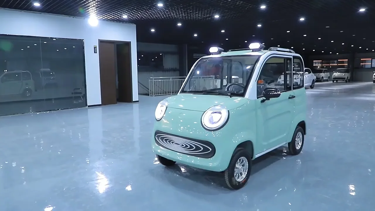 4 Wheel Small Electric Car Without A License / Left Hand Steering Auto ...