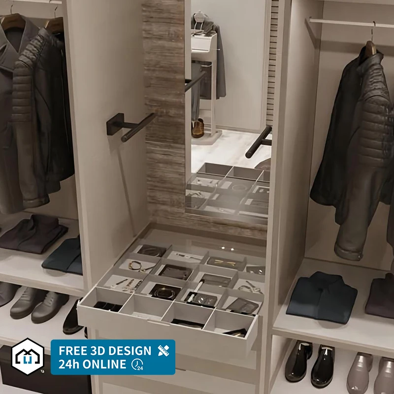 Modern Walkin System Organizer Clothes Cabinet Custom Bedroom Wardrobe ...