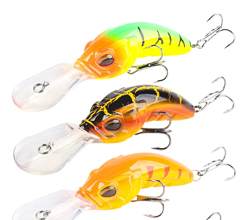 2023 New Big Tongue Deep Diving Wobble Minnow 10.4cm 14.5g/ 4''' 0.5oz ...