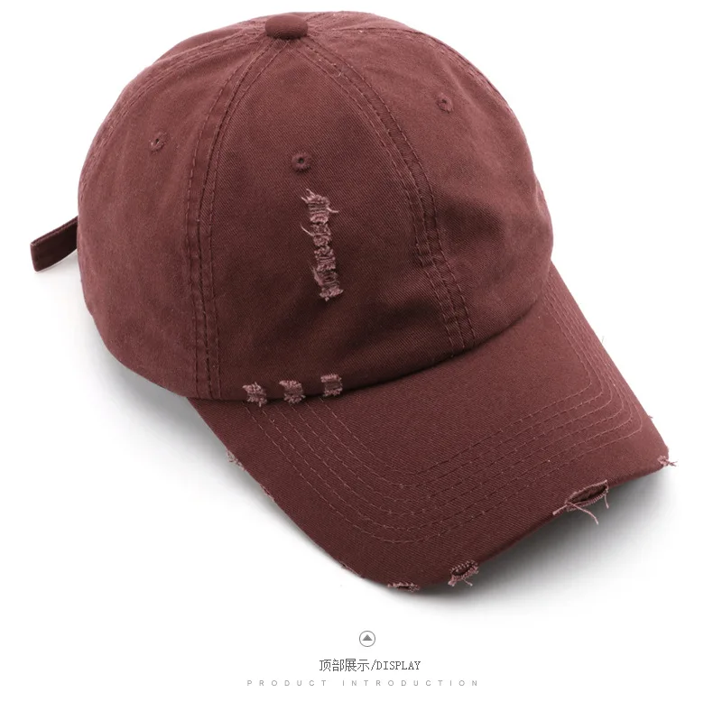 Custom Logo Retro Distressed 6 Panel Sports Cap Baseball Hats For Men ...