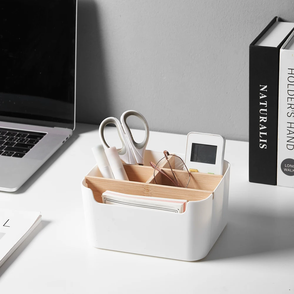 Desk Organizer with Tape Dispenser - Multifunctional & Sustainable