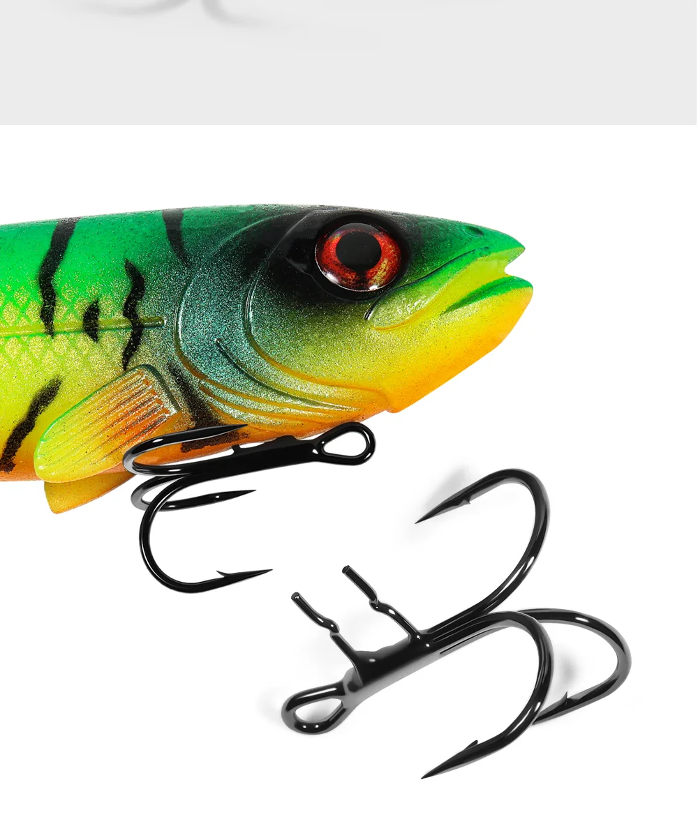 Spinpoler Fishing Claw Hooks Assist Treble Hook Extra-sharp Double Bend ...