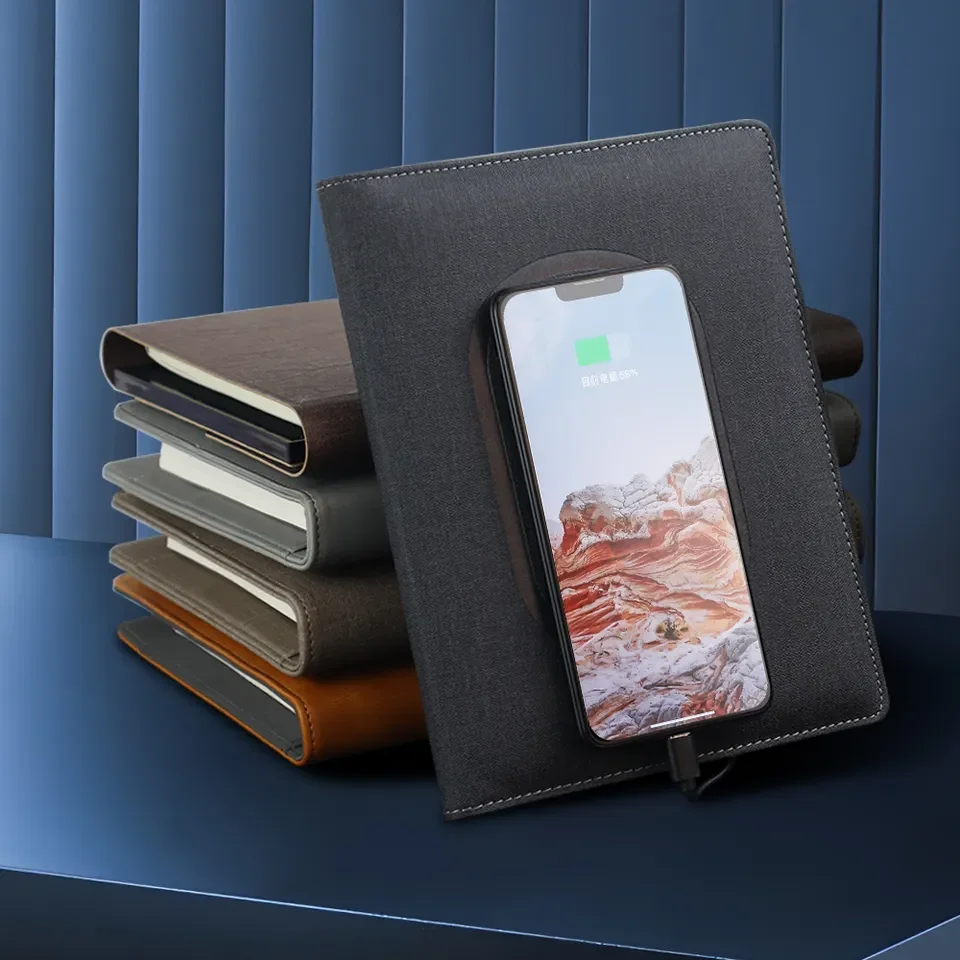 Custom A5 Planner with Smart Wireless Charging Notebook