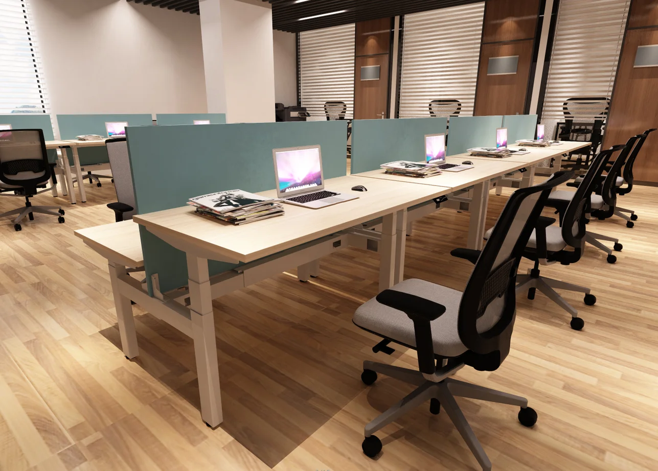 Simple Adjustable Height Tables Electric Smart Commercial Office Desks ...