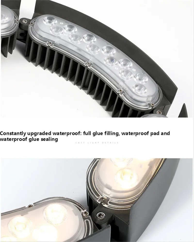 DMX Outdoor RGB Color Palm Tree Ring Light 18W IP65