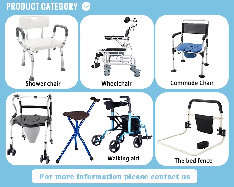 Toilet Commode Chair Elderly Walker Rollator With White Seats - Buy ...