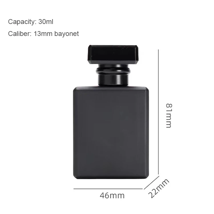 Luxury Custom 15ml 30ml 50ml 60ml 100ml clear Frosted square Empty ...