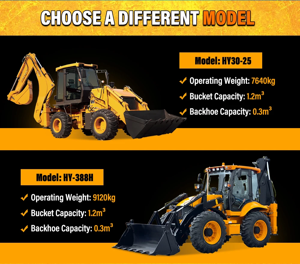 Hot Small Loaders 4x4 diesel Articulated Loader Farm Front End Backhoe ...