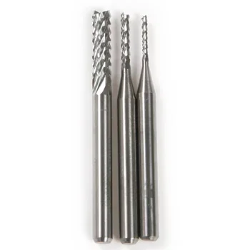 2.4-3.175mm Carbide Corn Pcb Milling Bits Corn Teeth Endmill 3.175mm ...