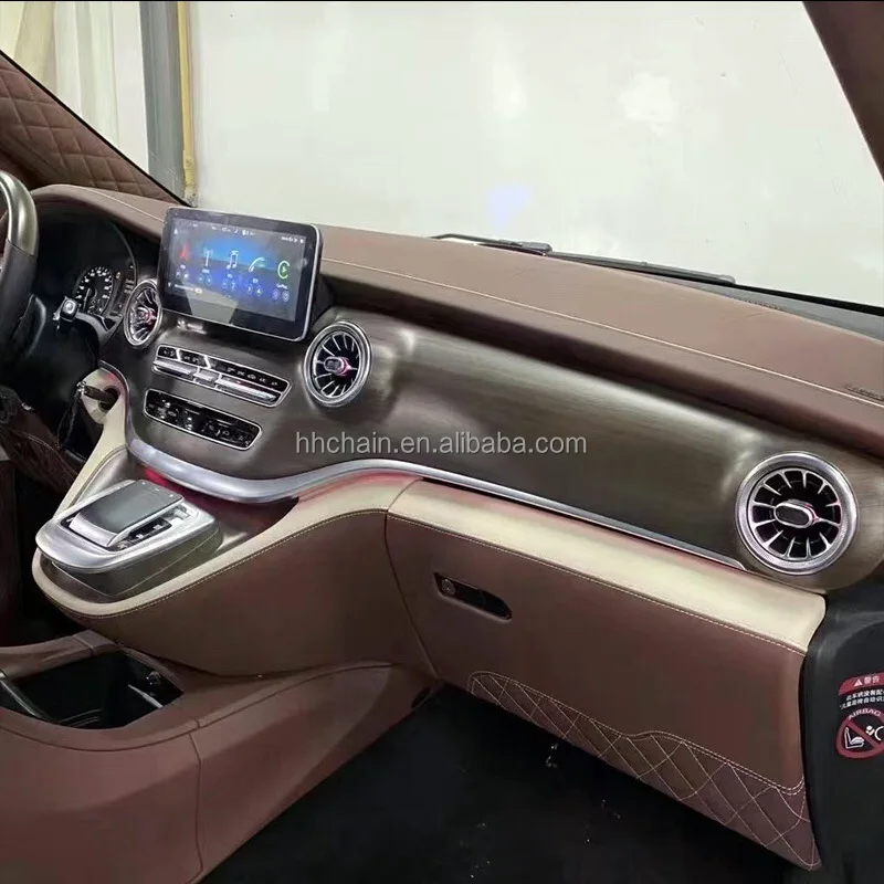 Upgraded Center Console Dashboard With 360 Panoramic Navigation Interior Modification Vito W447 ...