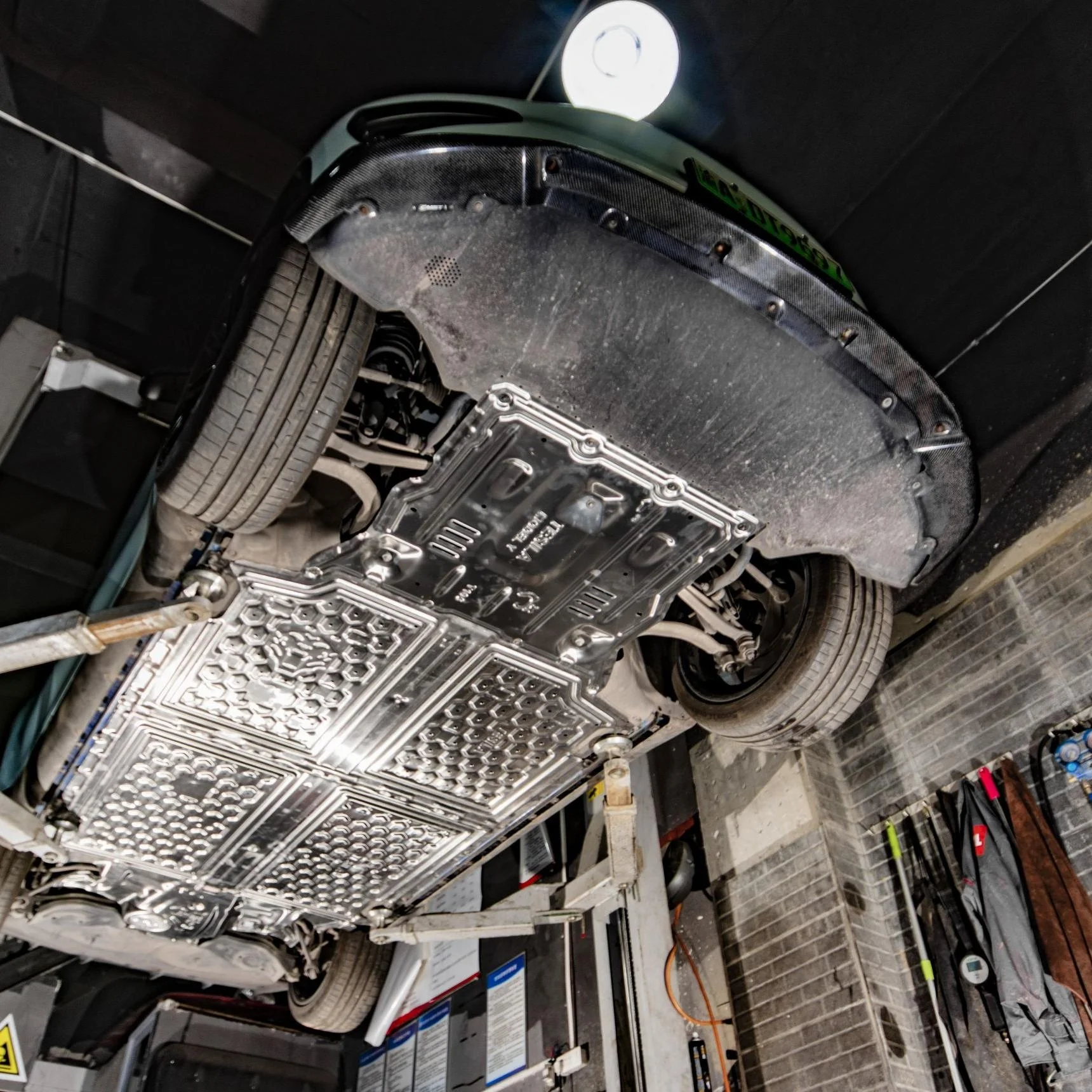 Tesla model y body kit Aluminum Motor Cover Engine Underbody Protection ...