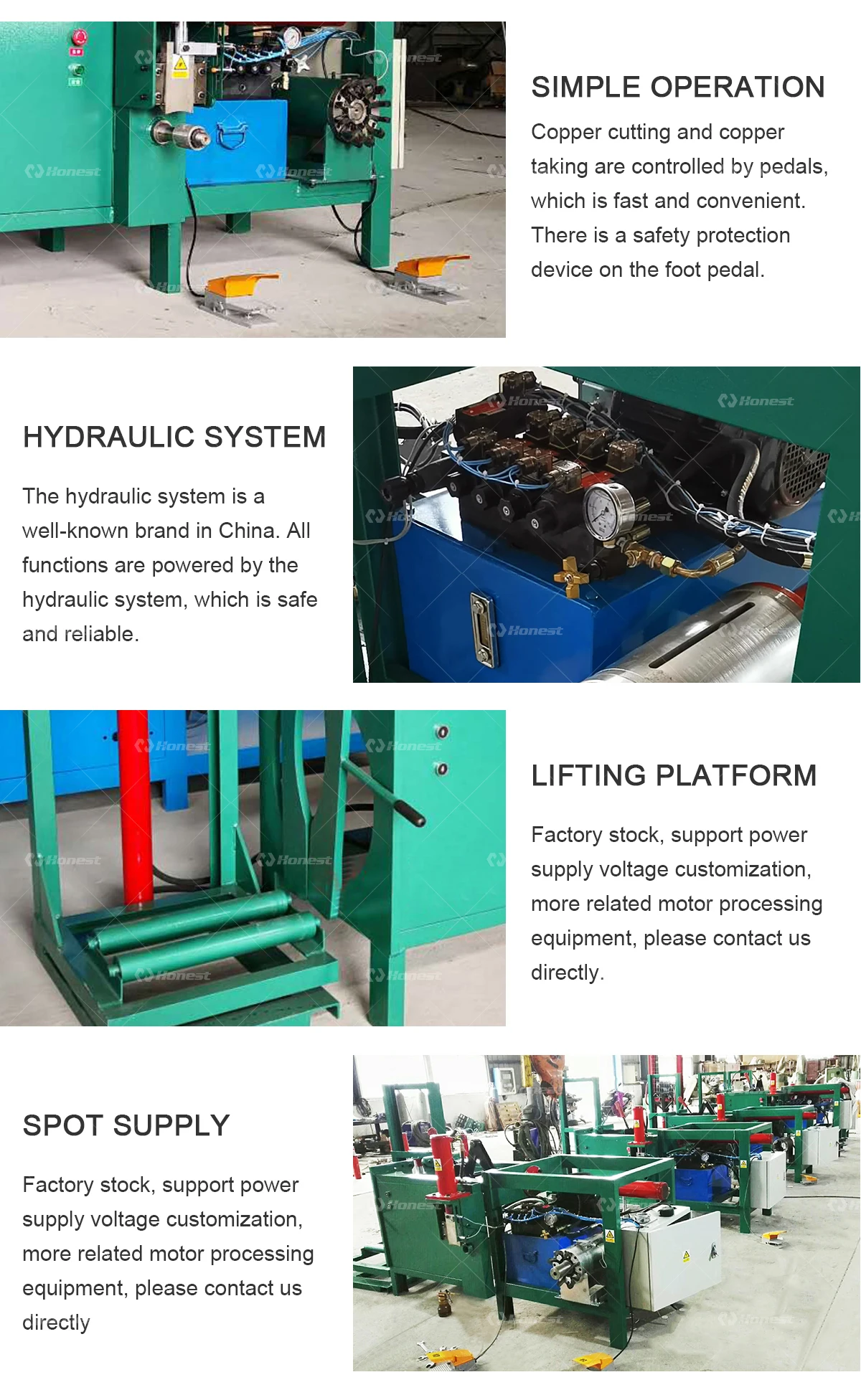 Used Scrap Motor Stator Breaker - Efficient Copper Recovery
