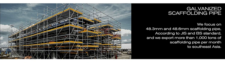 20ft 48mm GI Pipe for Steel Pipe Scaffolding - Durable & Versatile