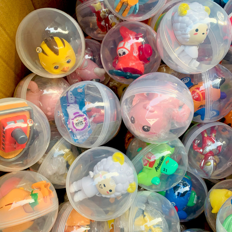 Colorful Plastic Gashapon Capsule Toy Animals Collection Fun Capsule ...