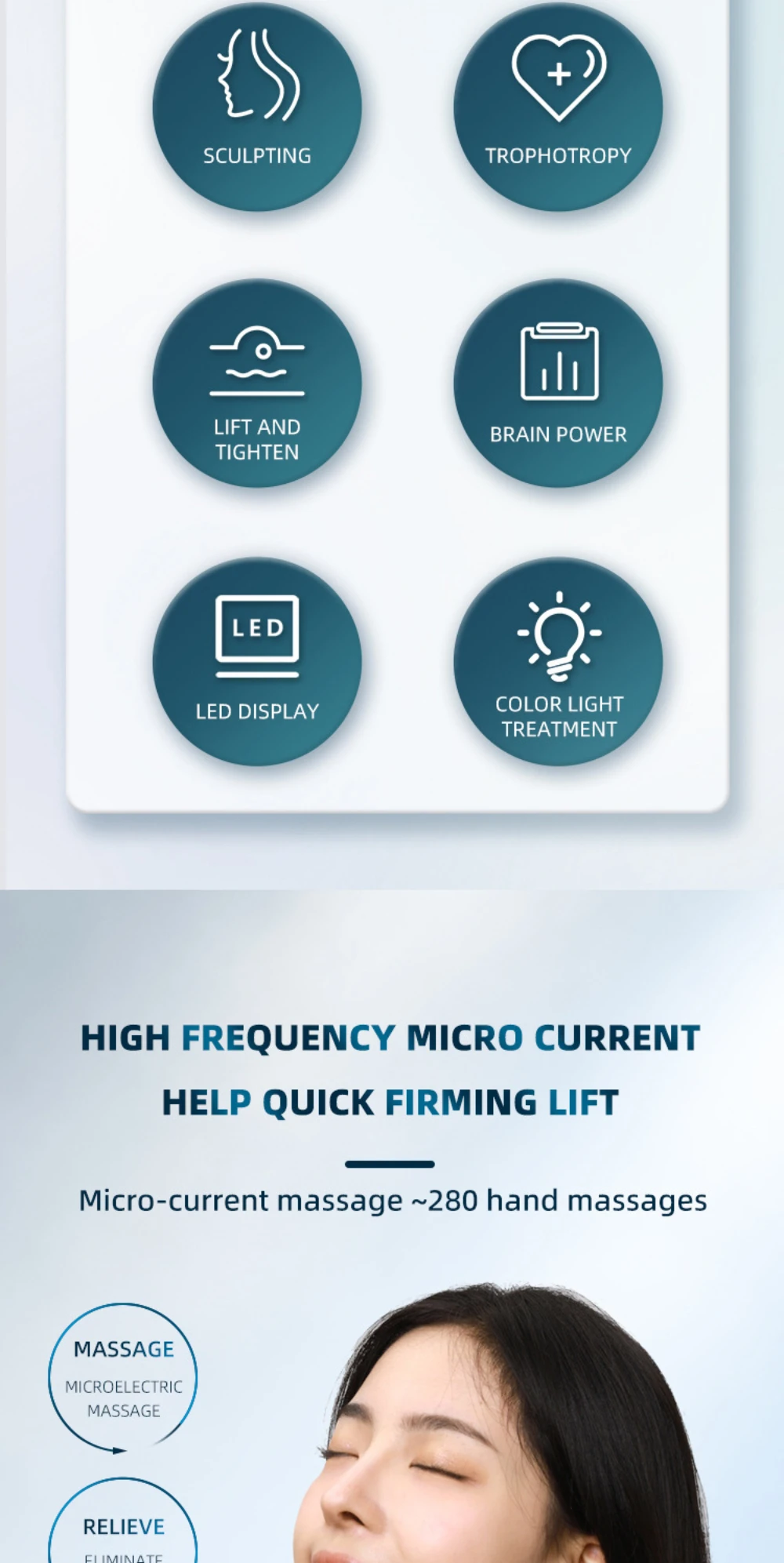 Wholesale Ems Neck Lift Beautiful Neck Massager Ems Microcurrent Led ...