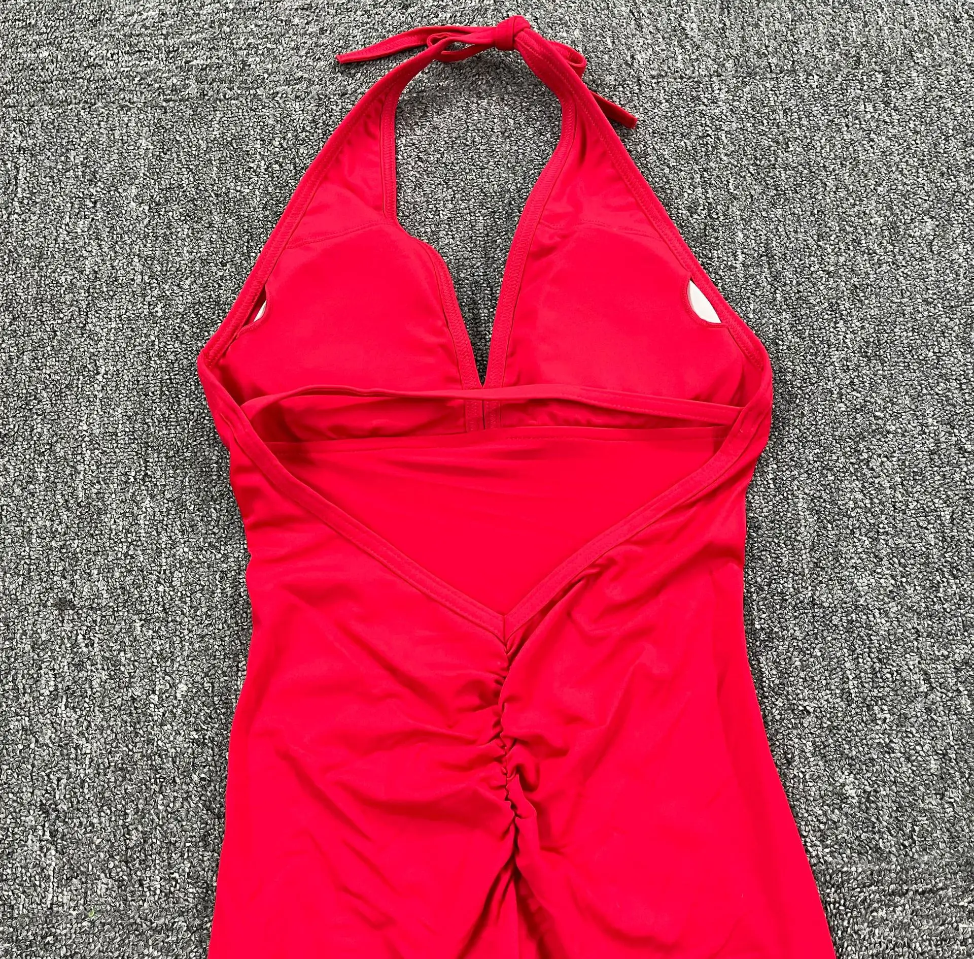 Shinbene Workout One Piece Bodycon Butt Lift Backless Sexy Jumpsuits