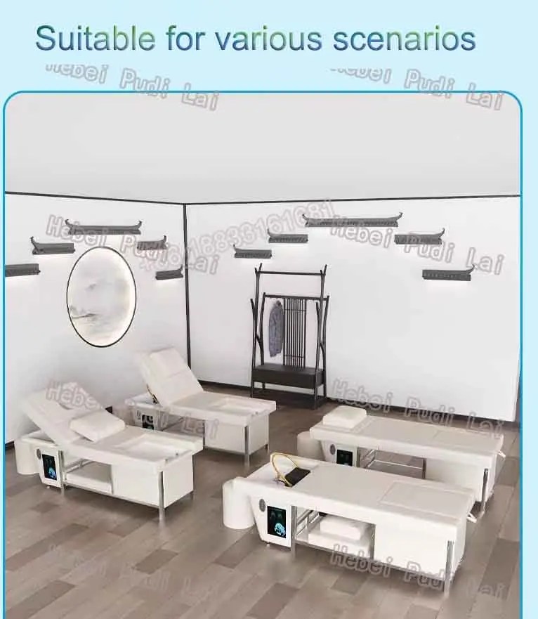 Lift Head Spa Therapy Shampoo Chair - Portable Salon Bed