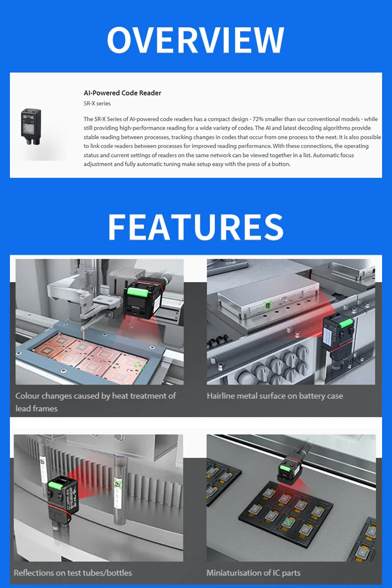 KEYENCE SR-X100 Ai-Powered Code Reader - Reliable & Efficient