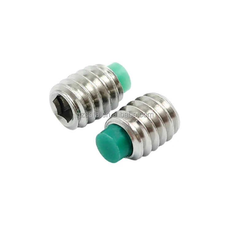 Plastic Nylon Tip Hex Socket Grub Set Screws by Sata Metalware