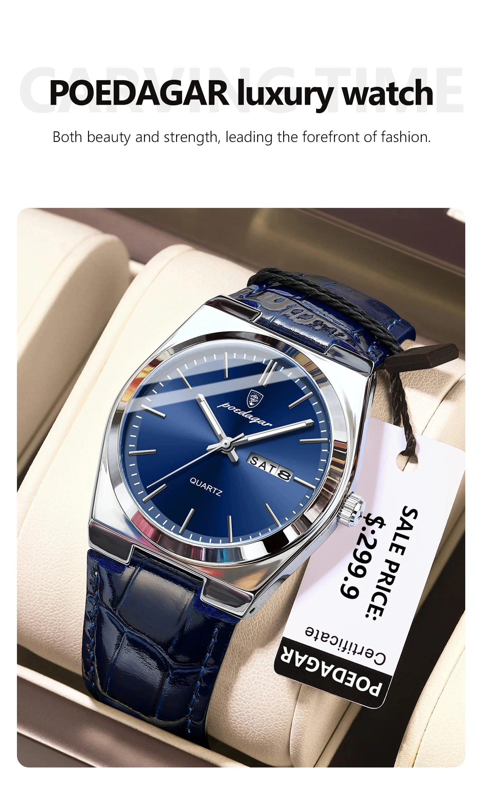 Poedegar Watch - Luminous Man Quartz Watch Luxury & Sport