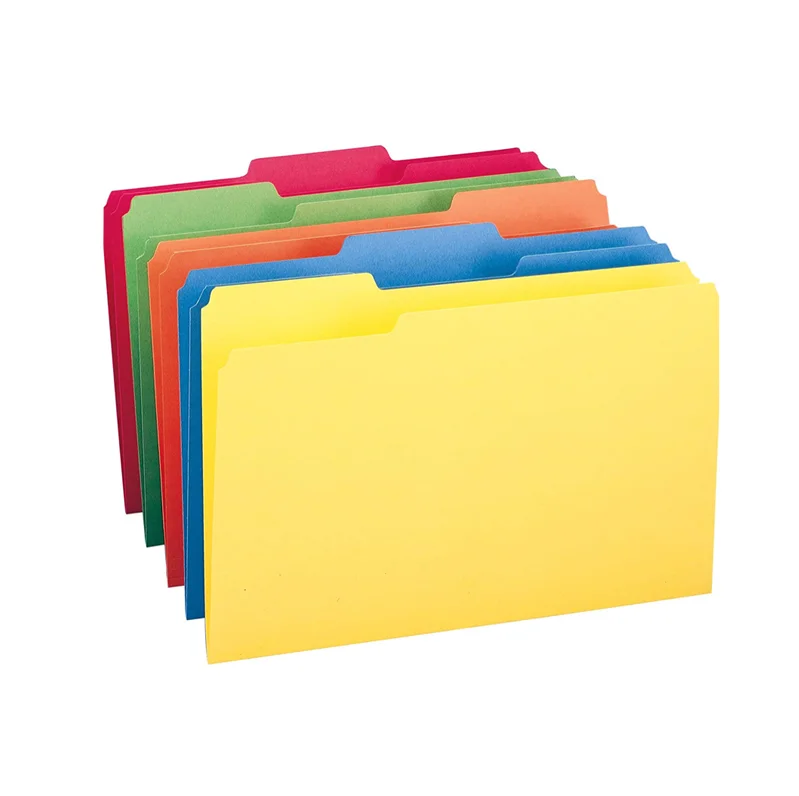 office colorful letter size classic Manila file folder sort files ...