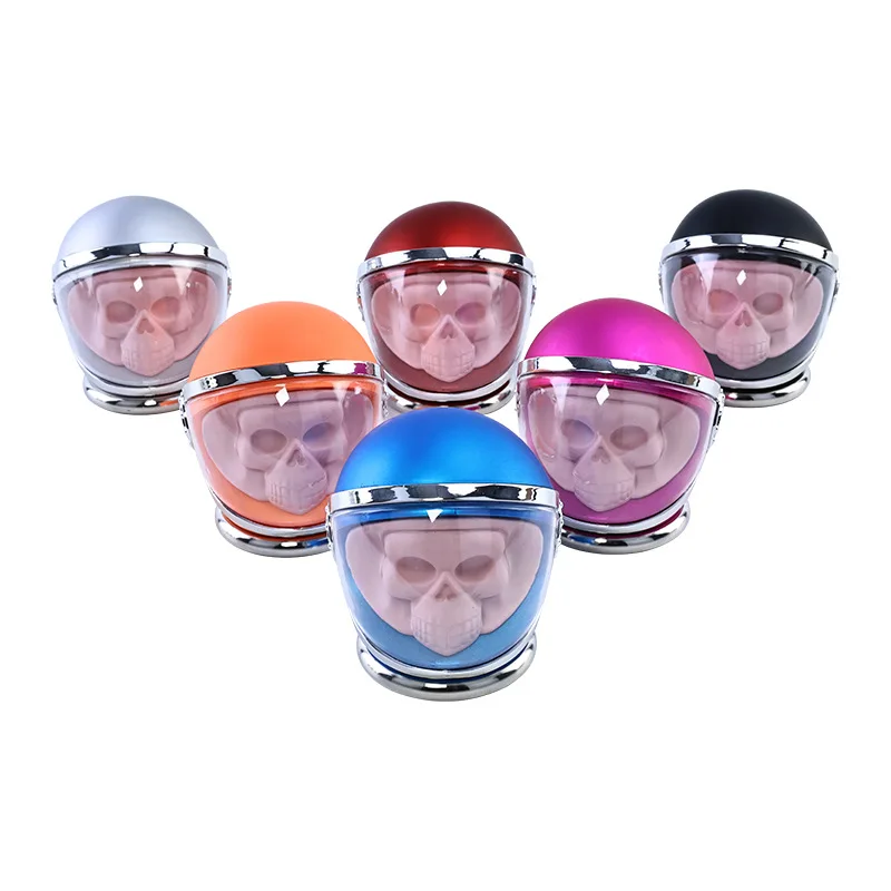 Creative Design Skeleton Helmet Metal Grinder 83mm 4parts Smoking ...