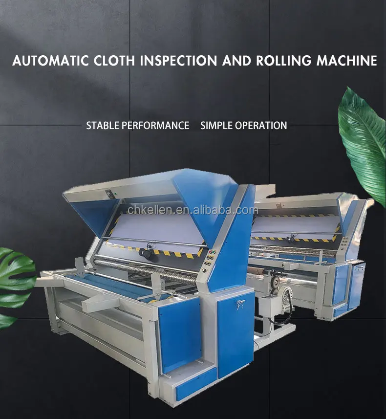 Textile Fabric Cloth Rolling Machine Fabric Meter Counter Rolling ...