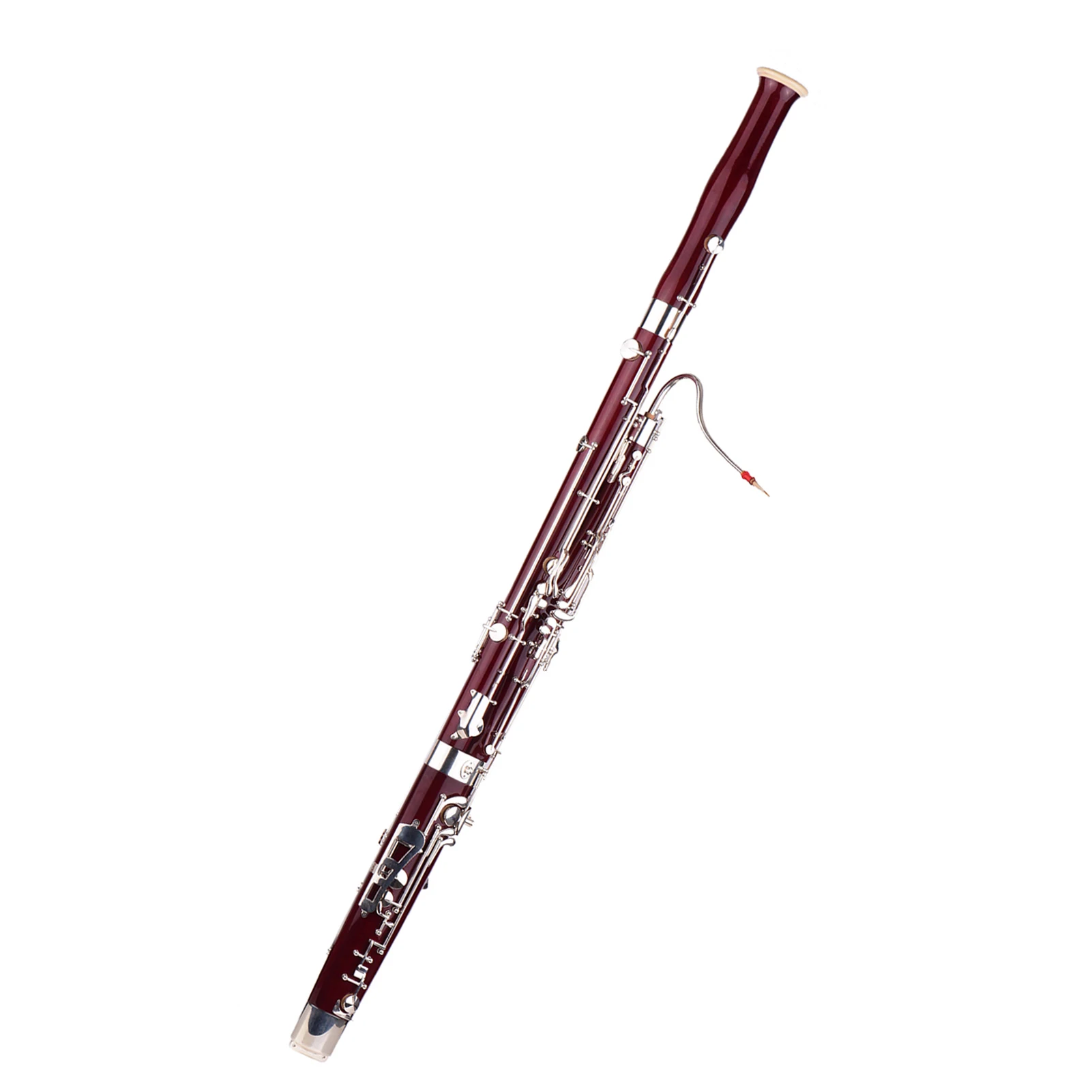 Performance Level Colored Maple Wood Silver Plated Keys C Tone Bassoon ...