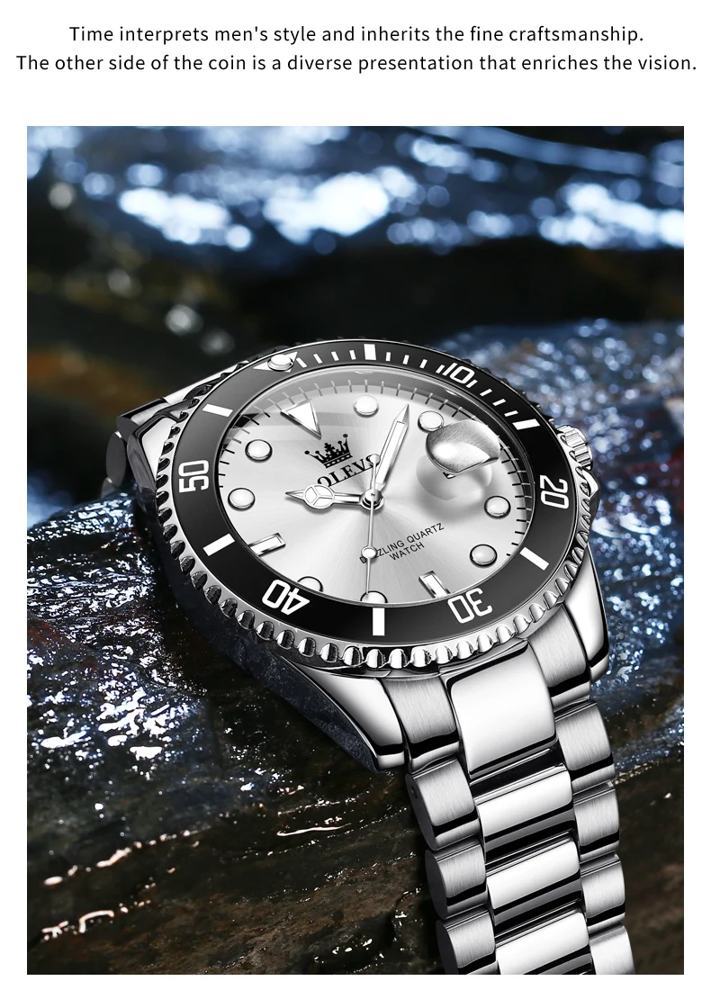 OLEVS 5885 OEM Custom Design Band Luxury Logo Classic Fashion