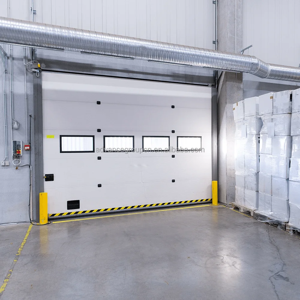 Advance Industrial Vertical Lift Door Insulated Steel Sectional Gate ...