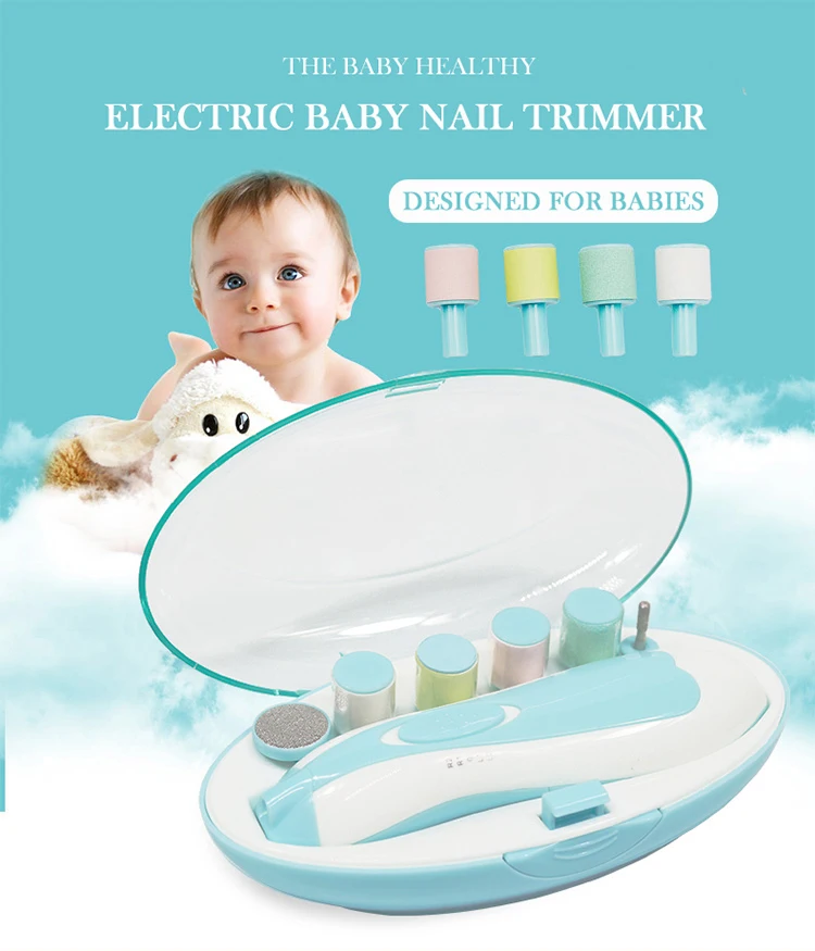 Multifunctional Baby Electric Manicure Tool Set Kids Safe Nail Clipper ...