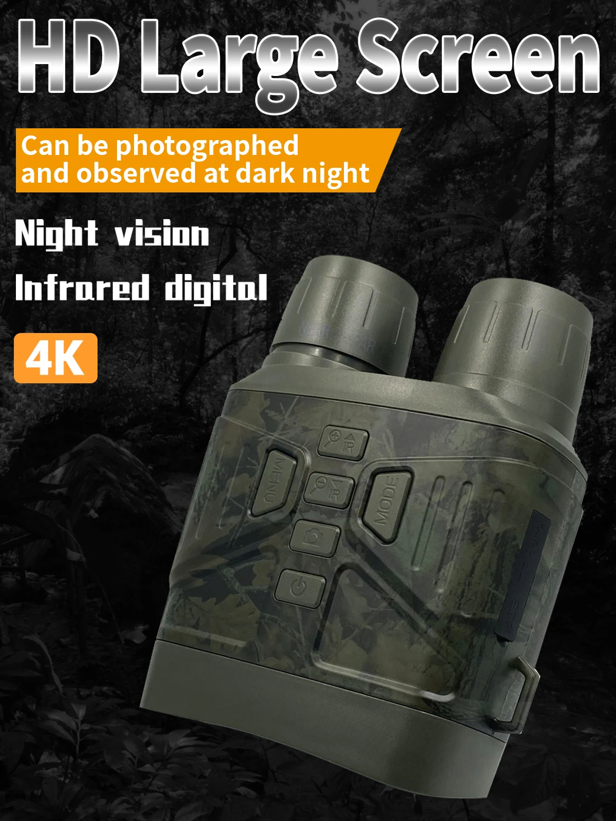 36mp Night Vision Scope 4k Binocular Night Vision Outdoor Hunting Mini ...