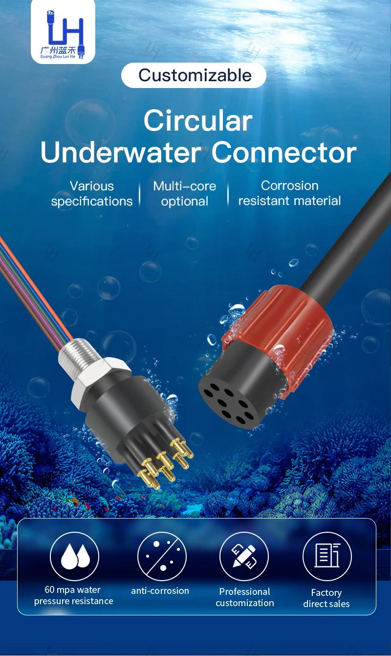 IL8F Underwater Cable Plug Connector - Waterproof & Reliable