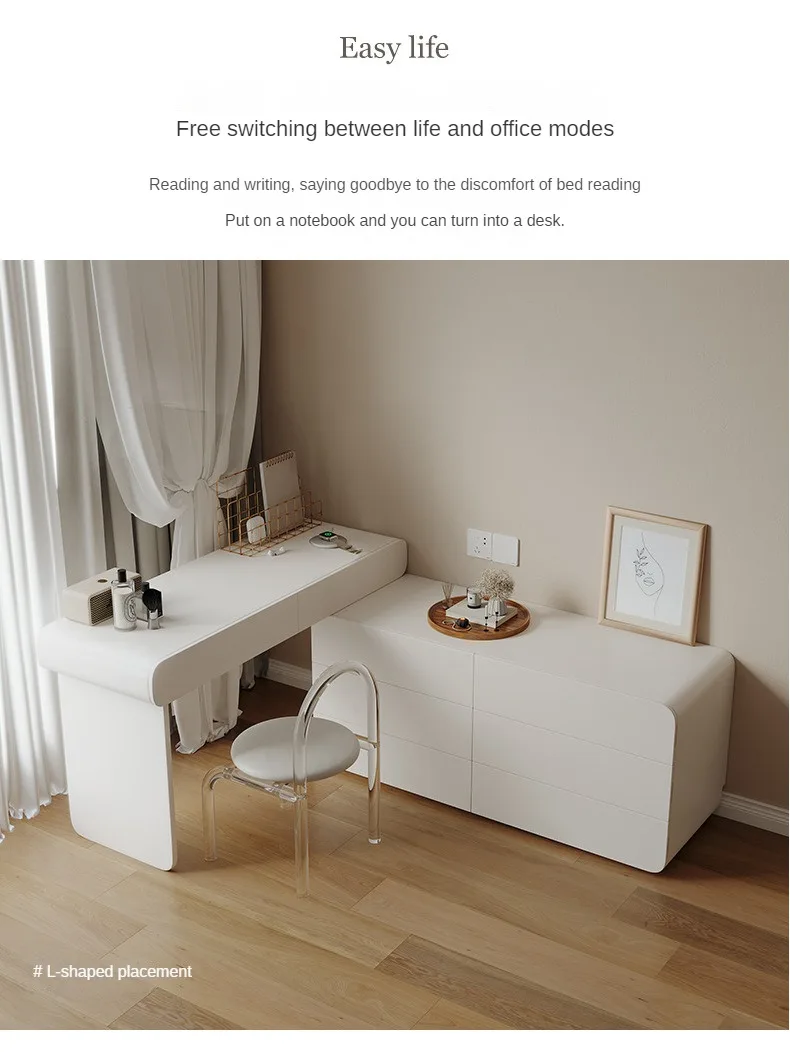 Retractable Integrated Dressing Table Modern Foldable Dressing Table ...