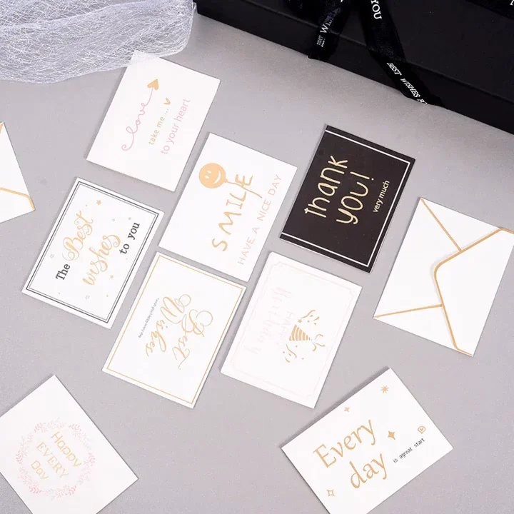 Custom Hot Stamping Logo Paper Boxes Manufacturer Postcard Packaging ...