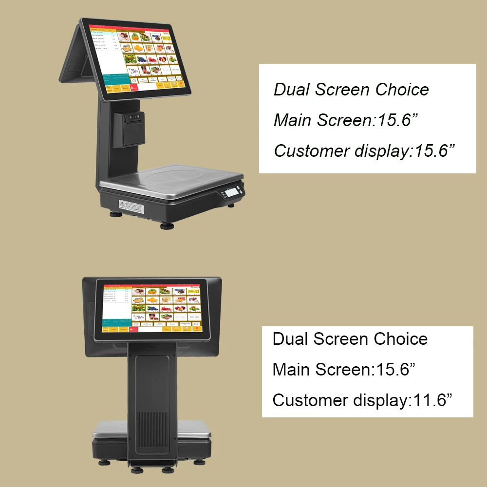 2024 New Scale For Supermarket Digital Weighing Scale Thermal Printer ...