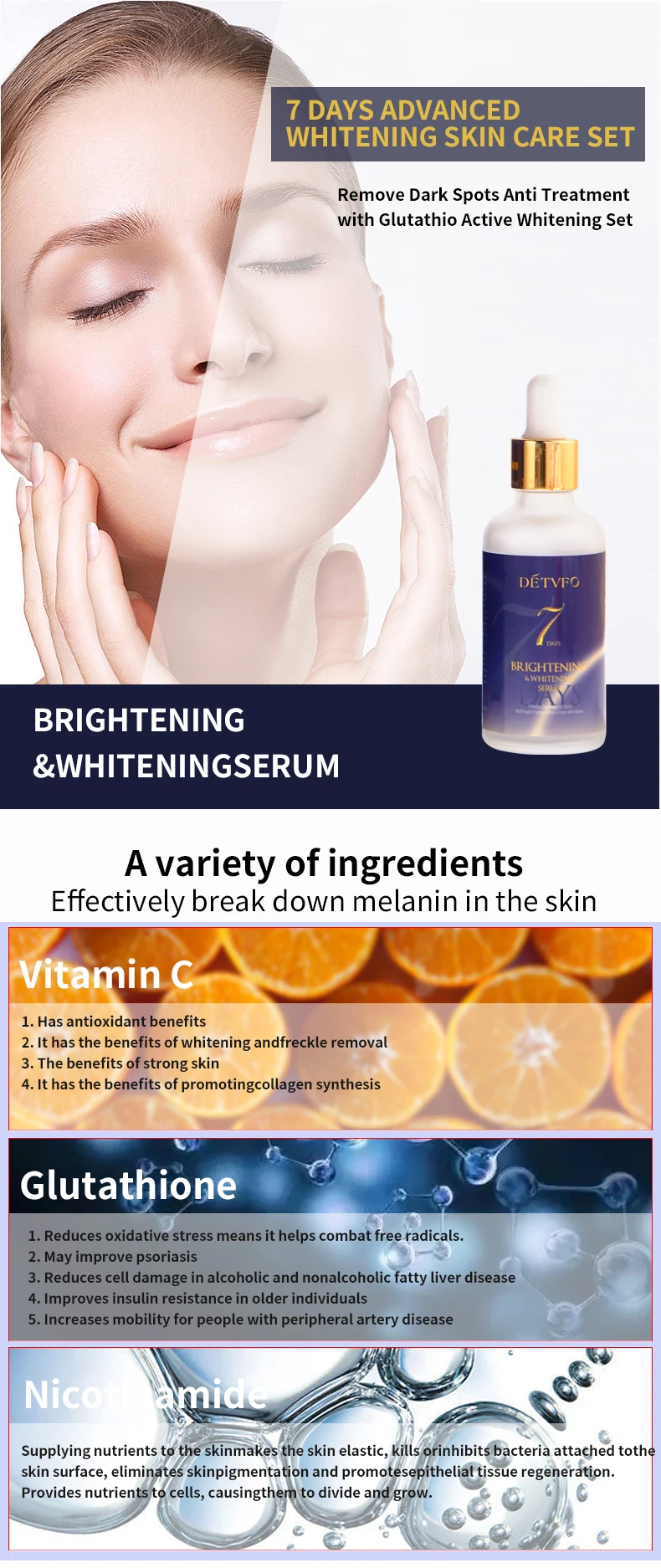 DETVFO Whitening Cream - Remove Dark Spots in 7 Days